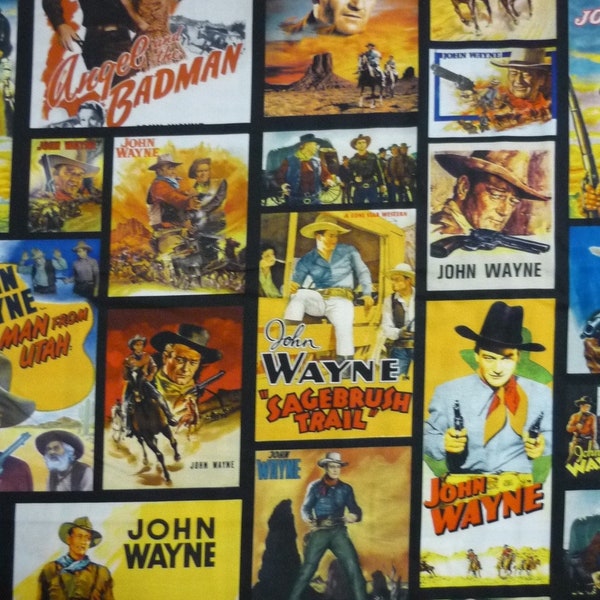 John Wayne Quilt Panel - Etsy