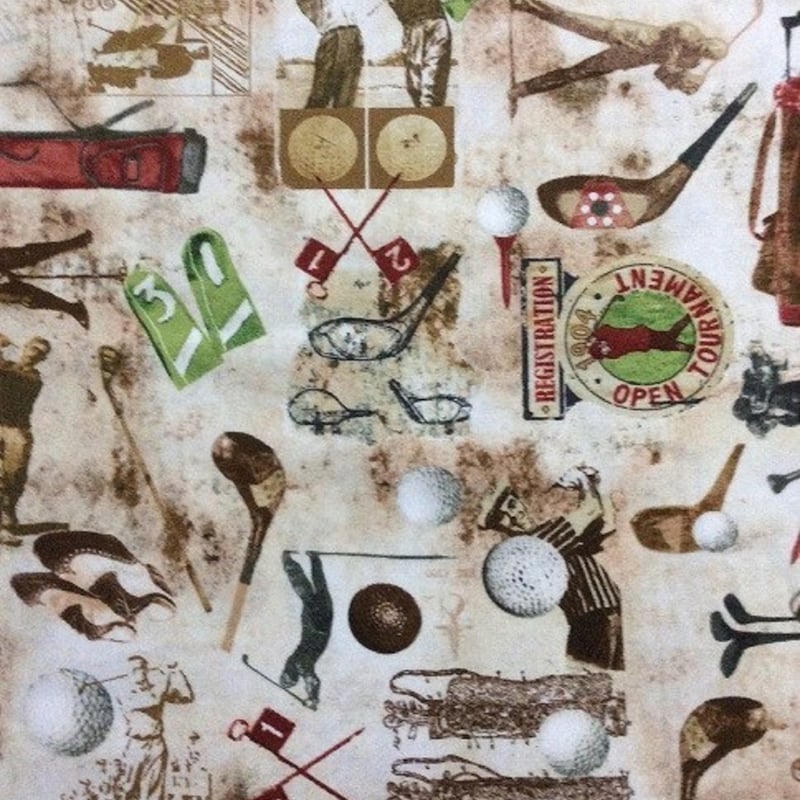 Golf Fabric by the Yard - Etsy