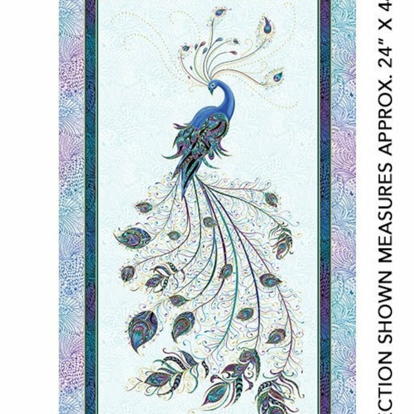 Peacock Fabric - Etsy
