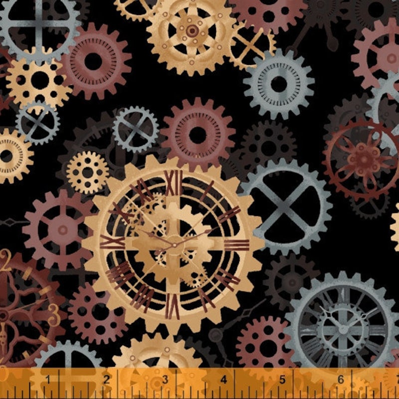 Steampunk Fabric - Etsy