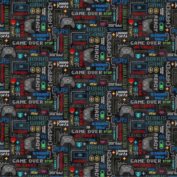 Video Game Fabric - Etsy