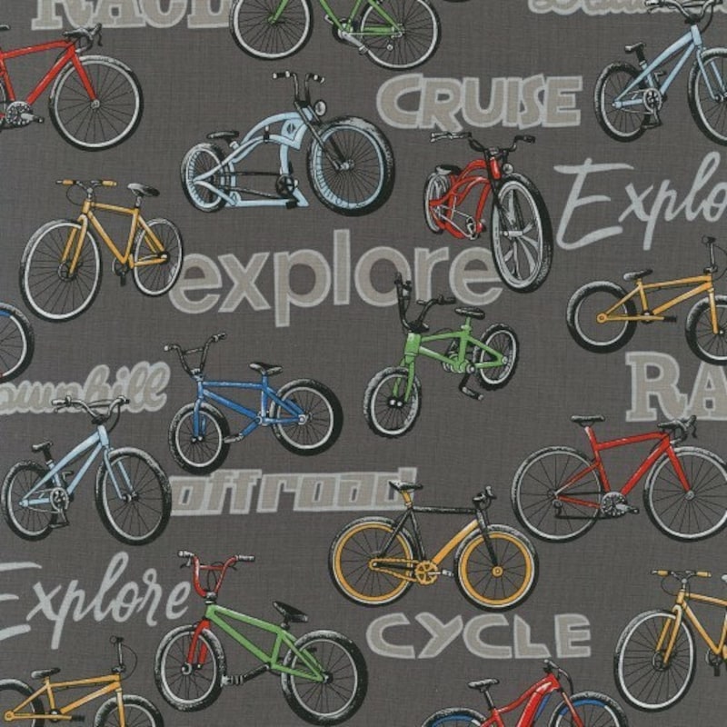 Bicycle Fabric - Etsy