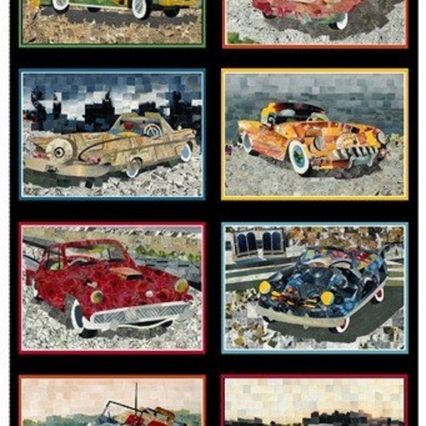 Vintage Car Fabric - Etsy