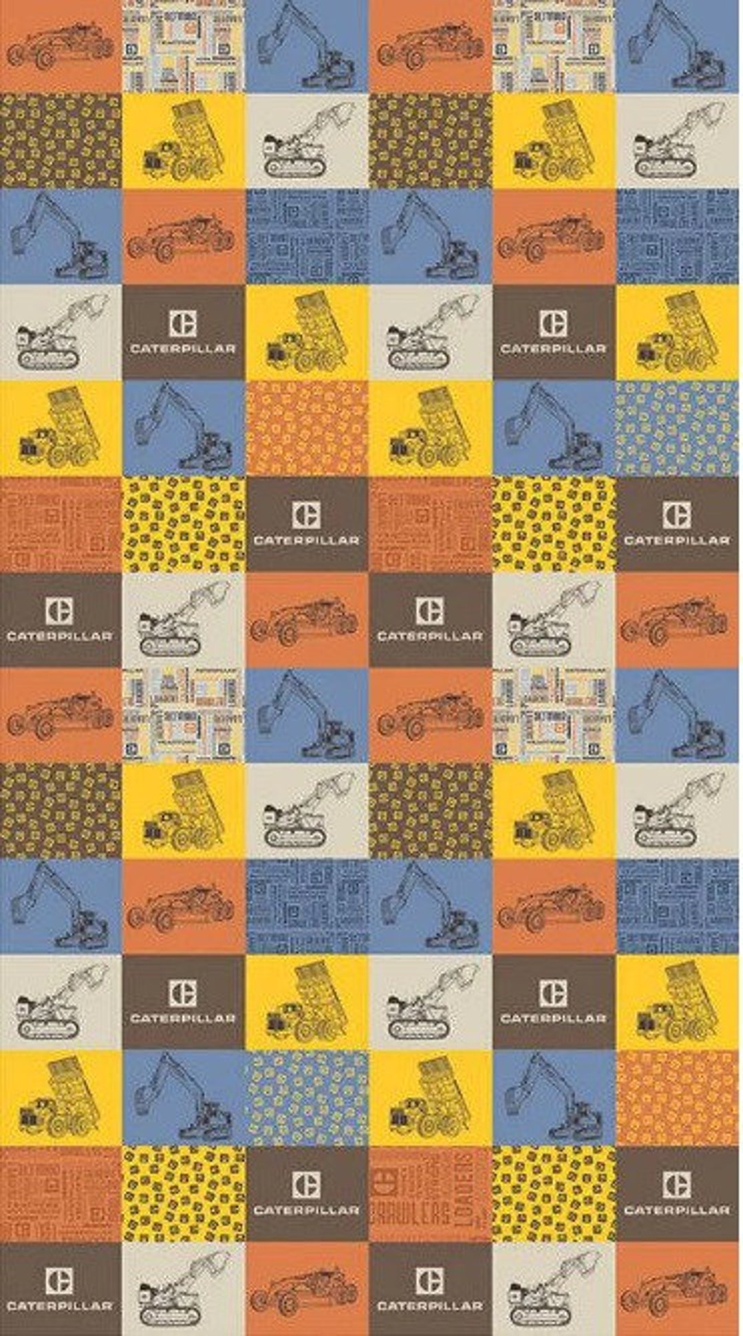 Vintage Caterpillar Cheater Print Patchwork C13844R-CHEATER Cotton ...