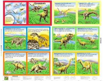 Dinosaur Friends Book Panel - Etsy