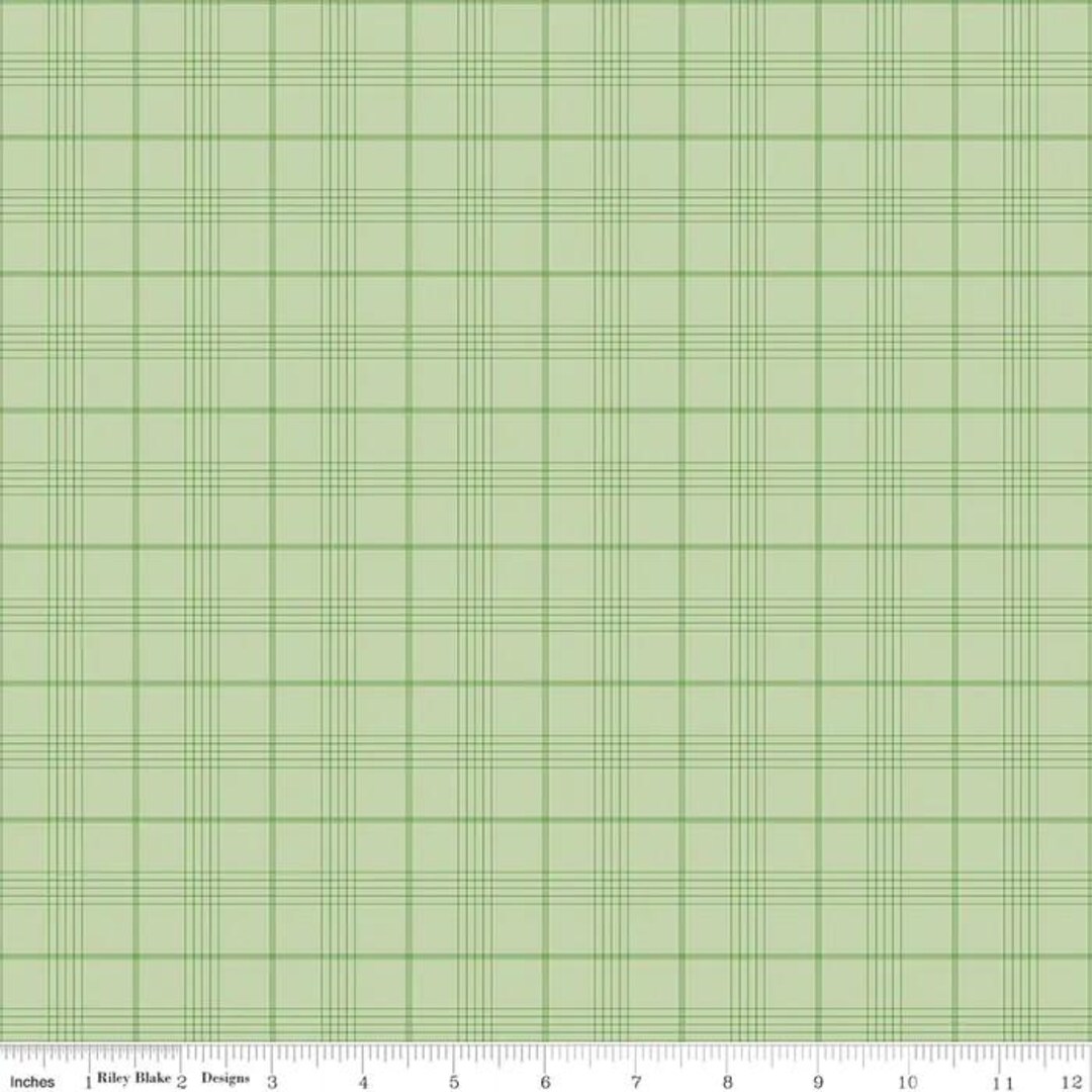 Peter Rabbit & Friends Plaid Fern CD15865 FERN Cotton Quilting Fabric 1 ...