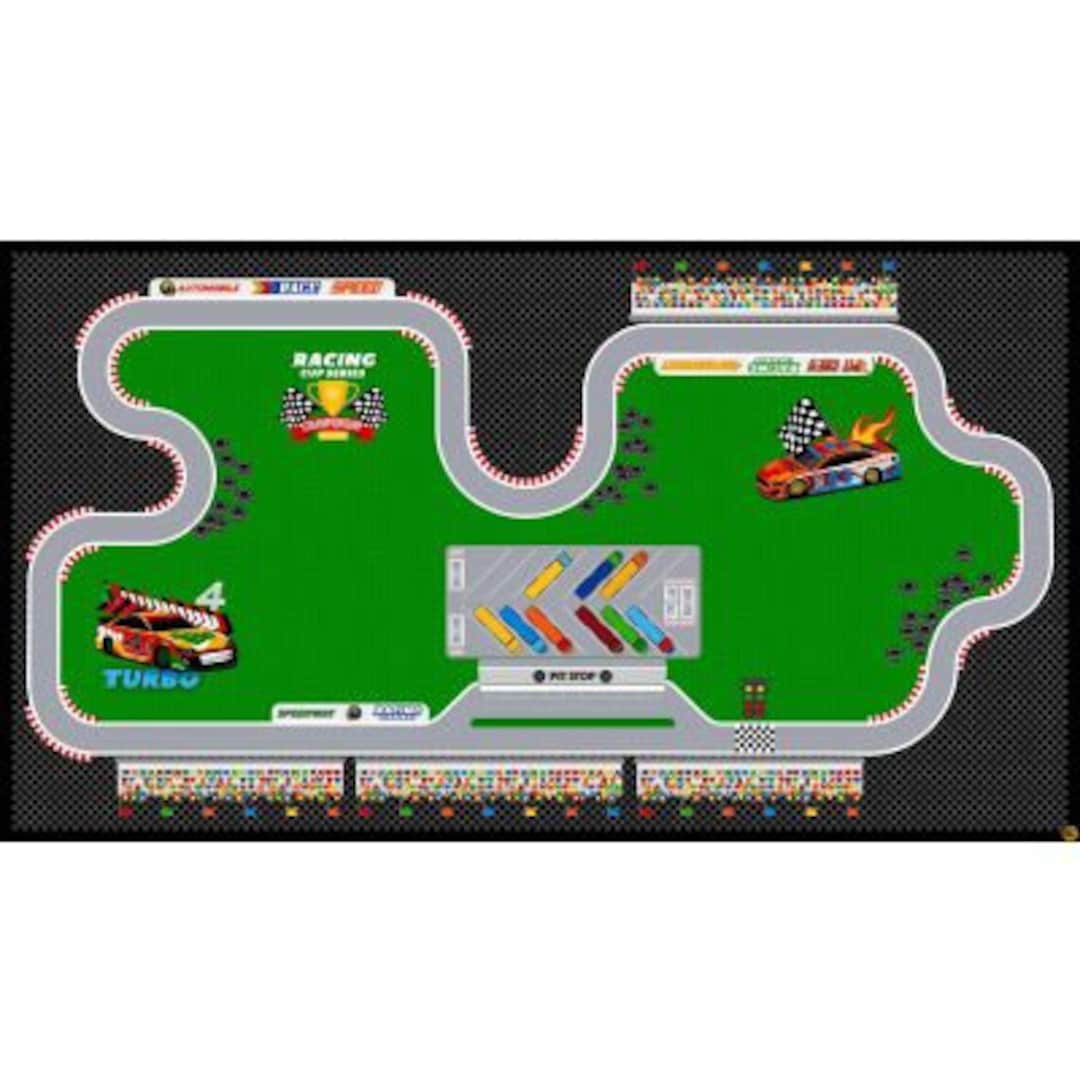 Racing Cars Turbo Speed Race Track 25105-99 Cotton Quilting Fabric ...