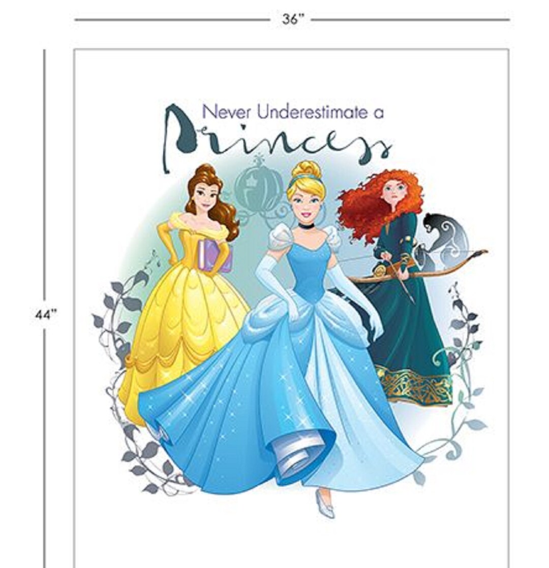 Disney Princesses Never Underestimate a Princess Cotton - Etsy