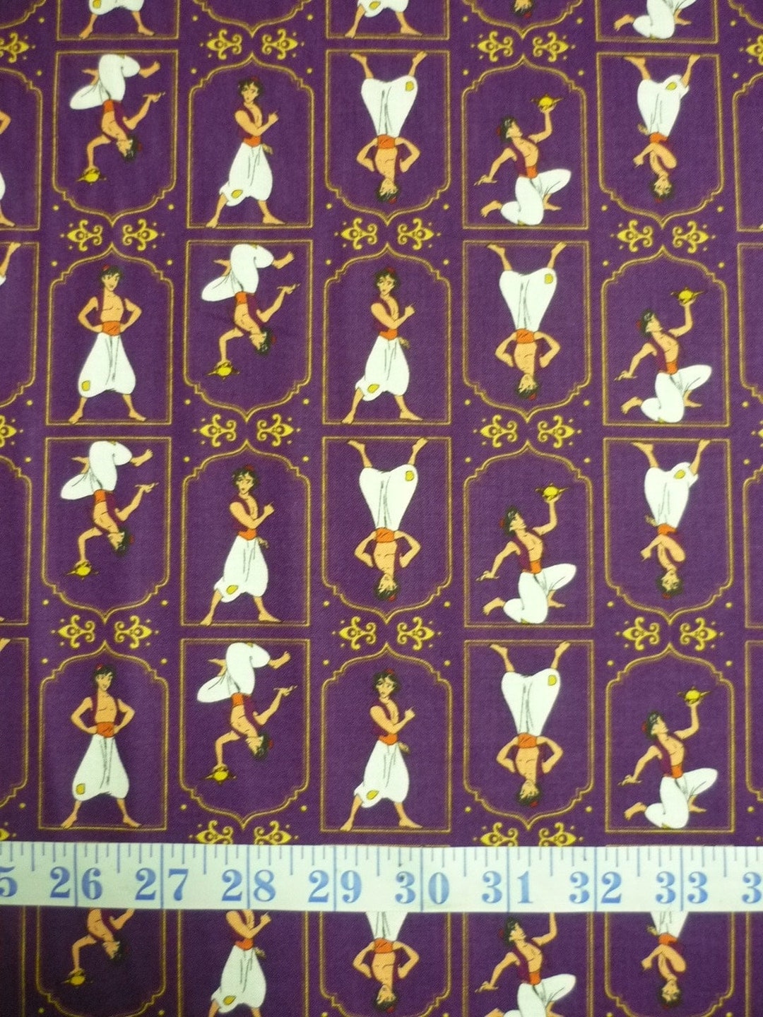 Disney Aladdin Frames Purple Cotton Quilting Fabric 1/2 YARD - Etsy