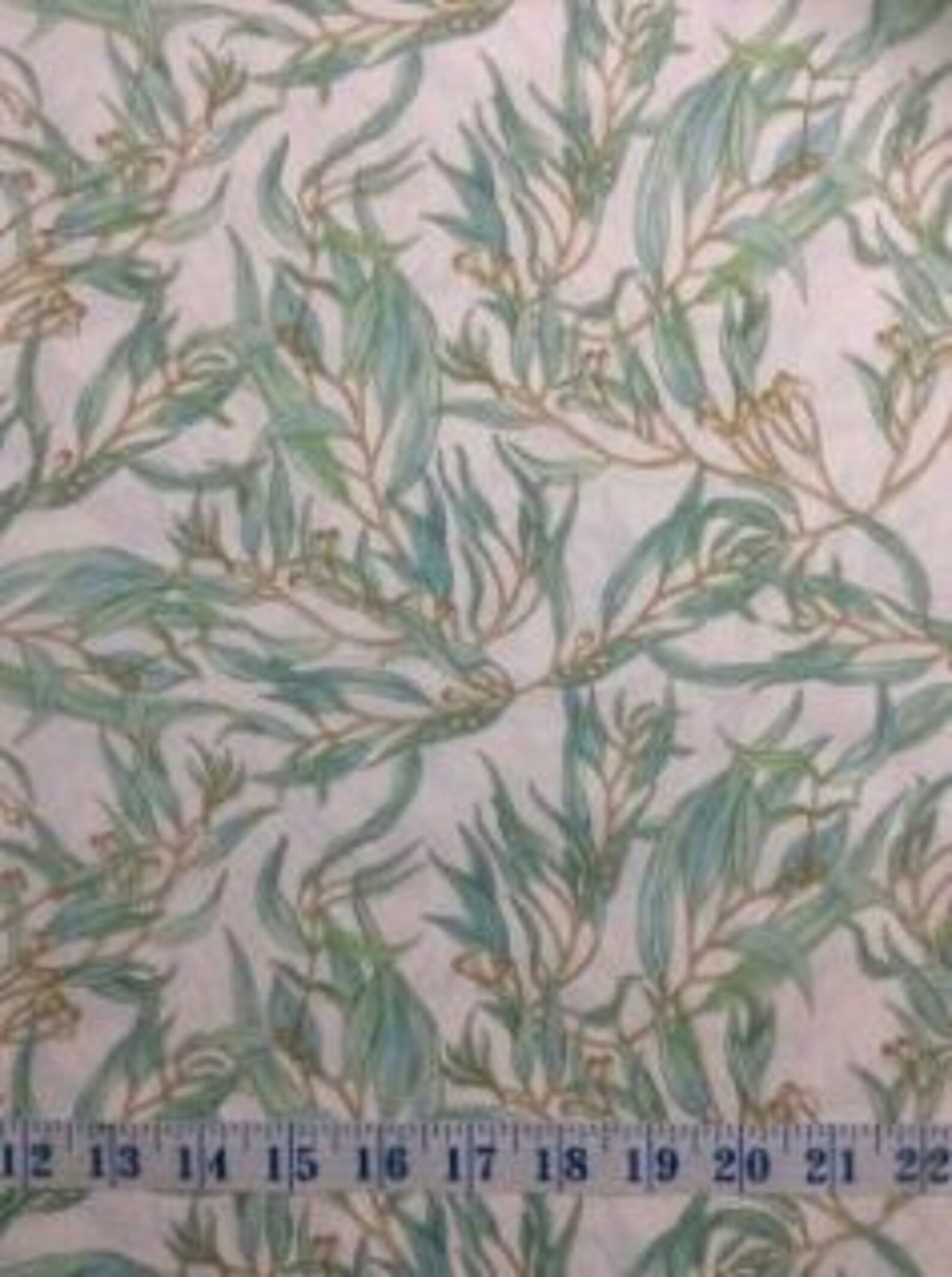 Gum Leaves Allover White Australian Gumtree Friends Cotton Quilting ...