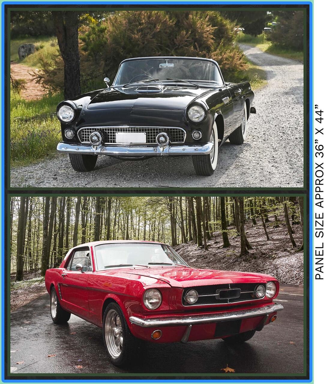 Nostalgic Vehicles Cars 4092B 36 Inch Cotton Quilting Fabric 2 Block ...
