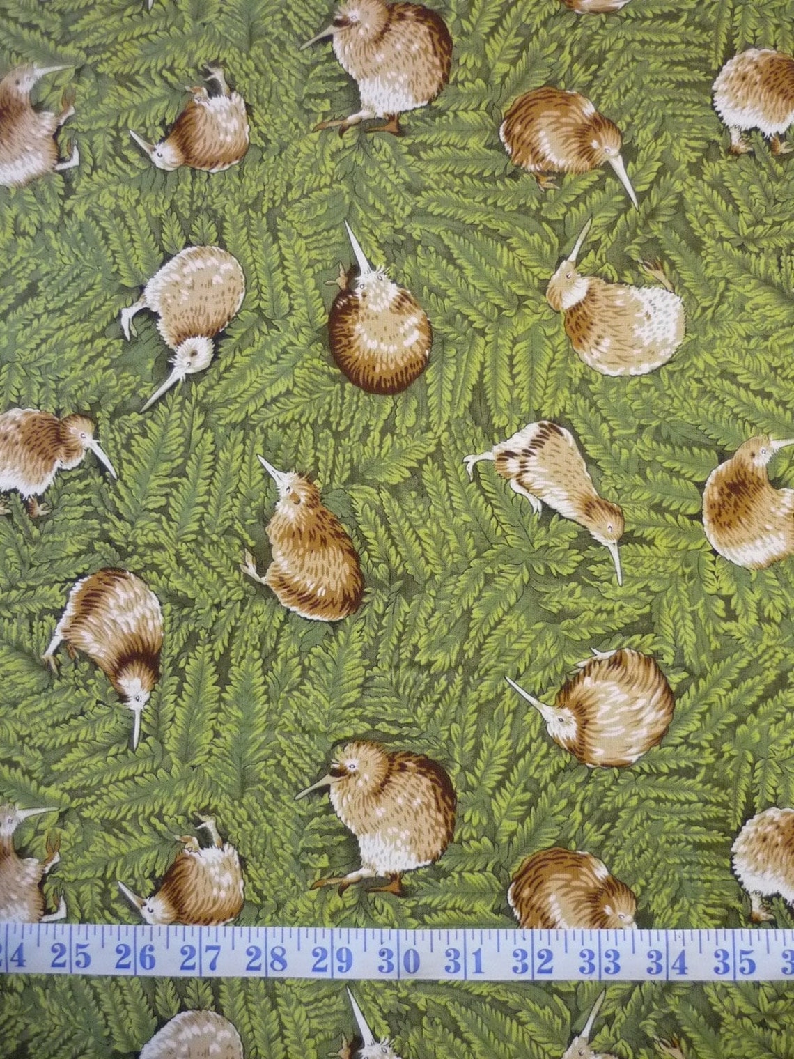 Kiwiana NZ Te Taonga Kiwi Bird Cotton Quilting Fabric 1/2 YARD - Etsy