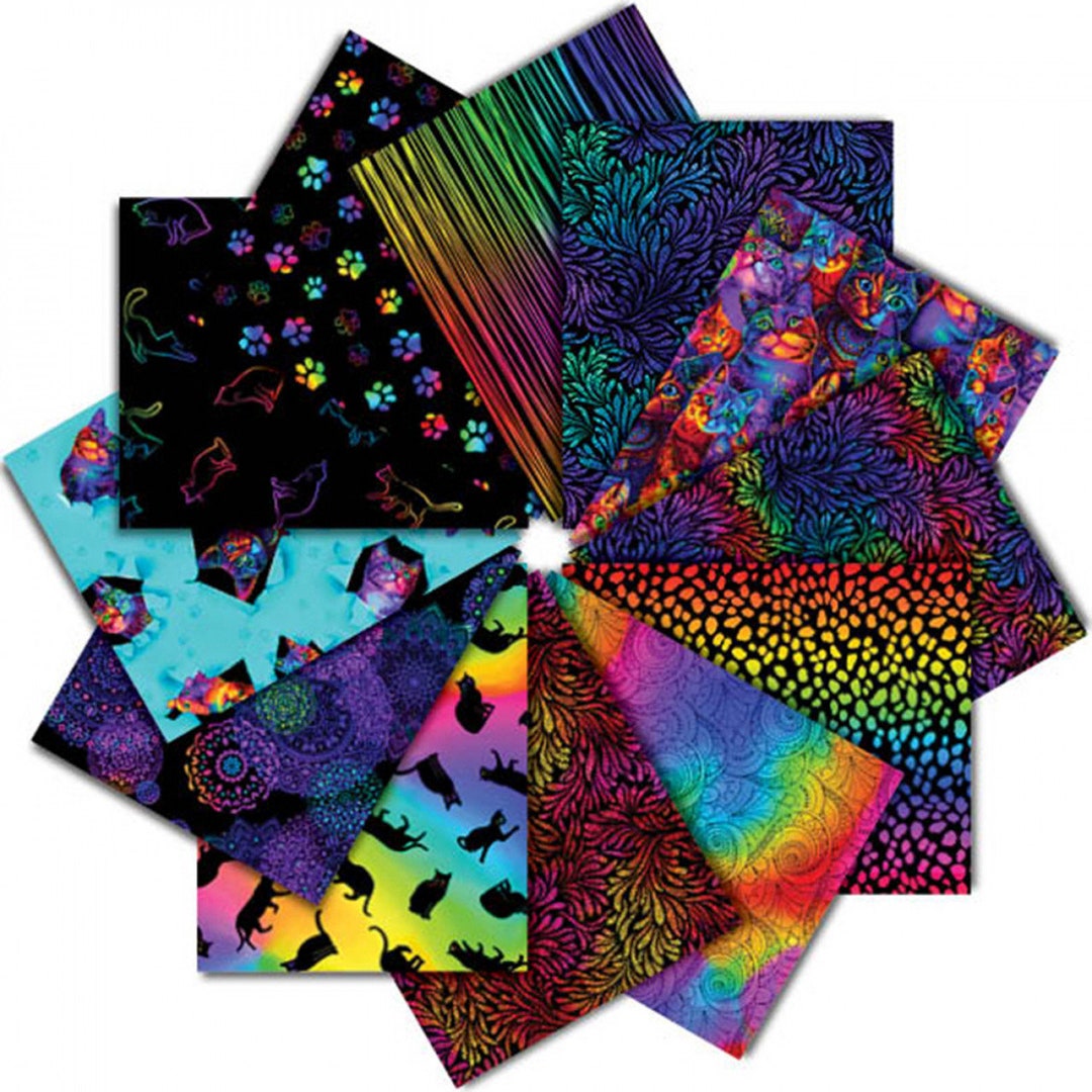 Wildcat Fat Quarter Pack 12 Piece CPFQ12-CD-WILDCAT Cotton Quilting ...