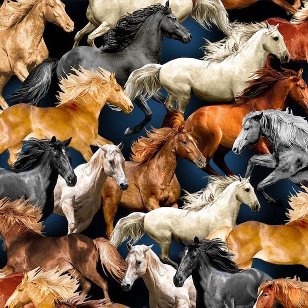 Horse Print Fabric - Etsy Canada