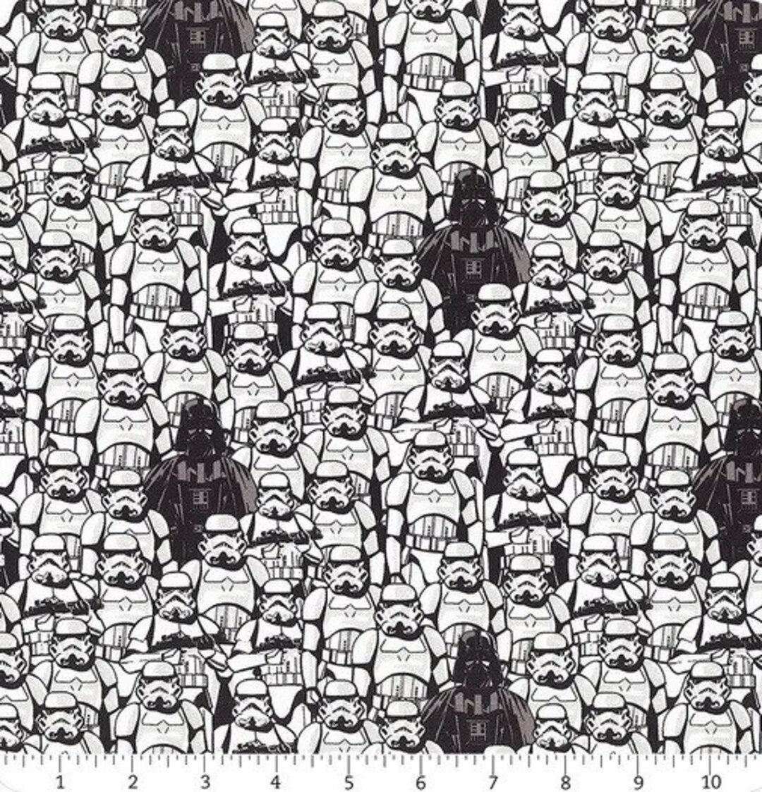 Star Wars Crowd Trooper 73011357-1 Cotton Quilting Fabric 1/2 YARD - Etsy