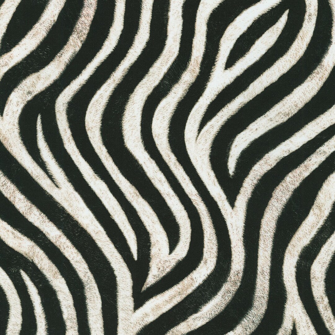 Animal Kingdom Wild Zebra Digital Print Cotton Quilting Fabric 1/2 YARD ...