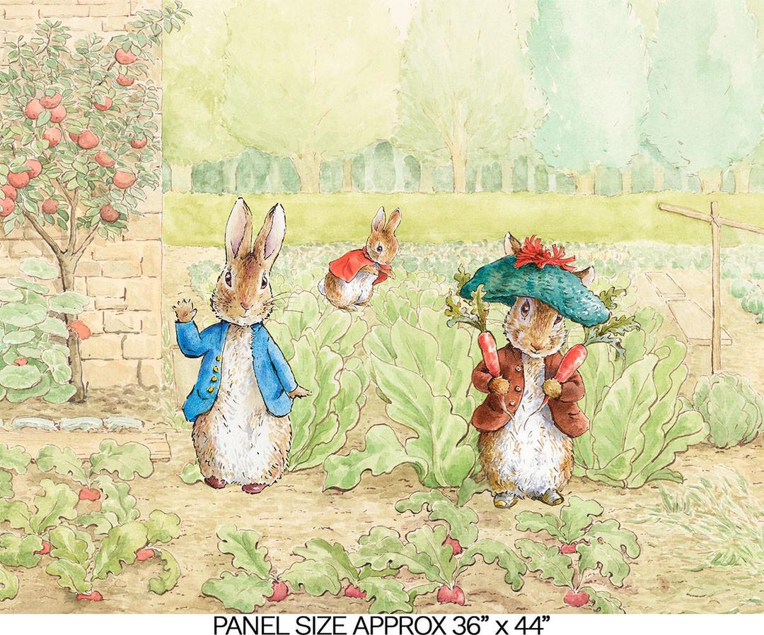 World of Peter Rabbit Peter Flopsy and BB 2038-4C Cotton Quilting ...