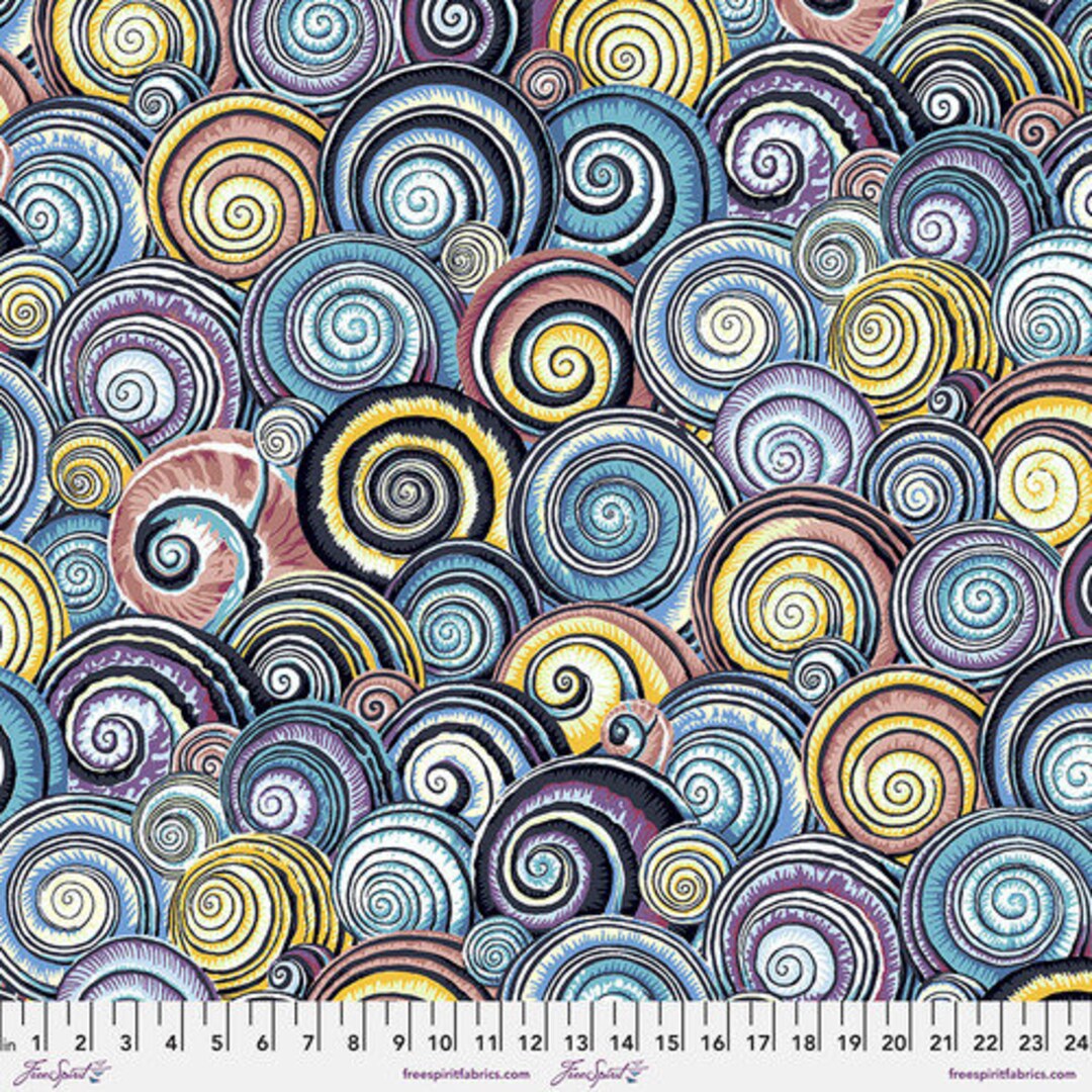 Kaffe Fassett Spiral Shells Contrast Pwpj073-contrast Cotton Quilting ...