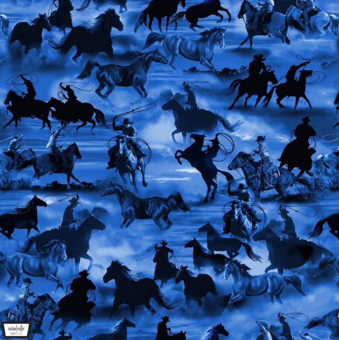 Big Sky Country Range Riders Midnight Cowboys DCX11299-MIDN Cotton ...
