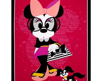 Minnie Mouse Fabric Panel - Etsy