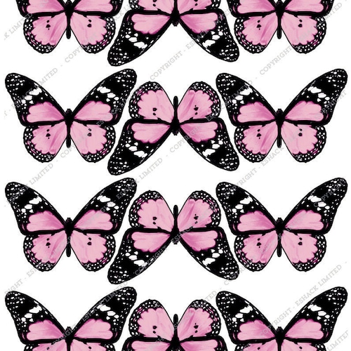 Cakeshop 12 X PRE-CUT Light Pink Butterfly Edible Cake Toppers - Etsy