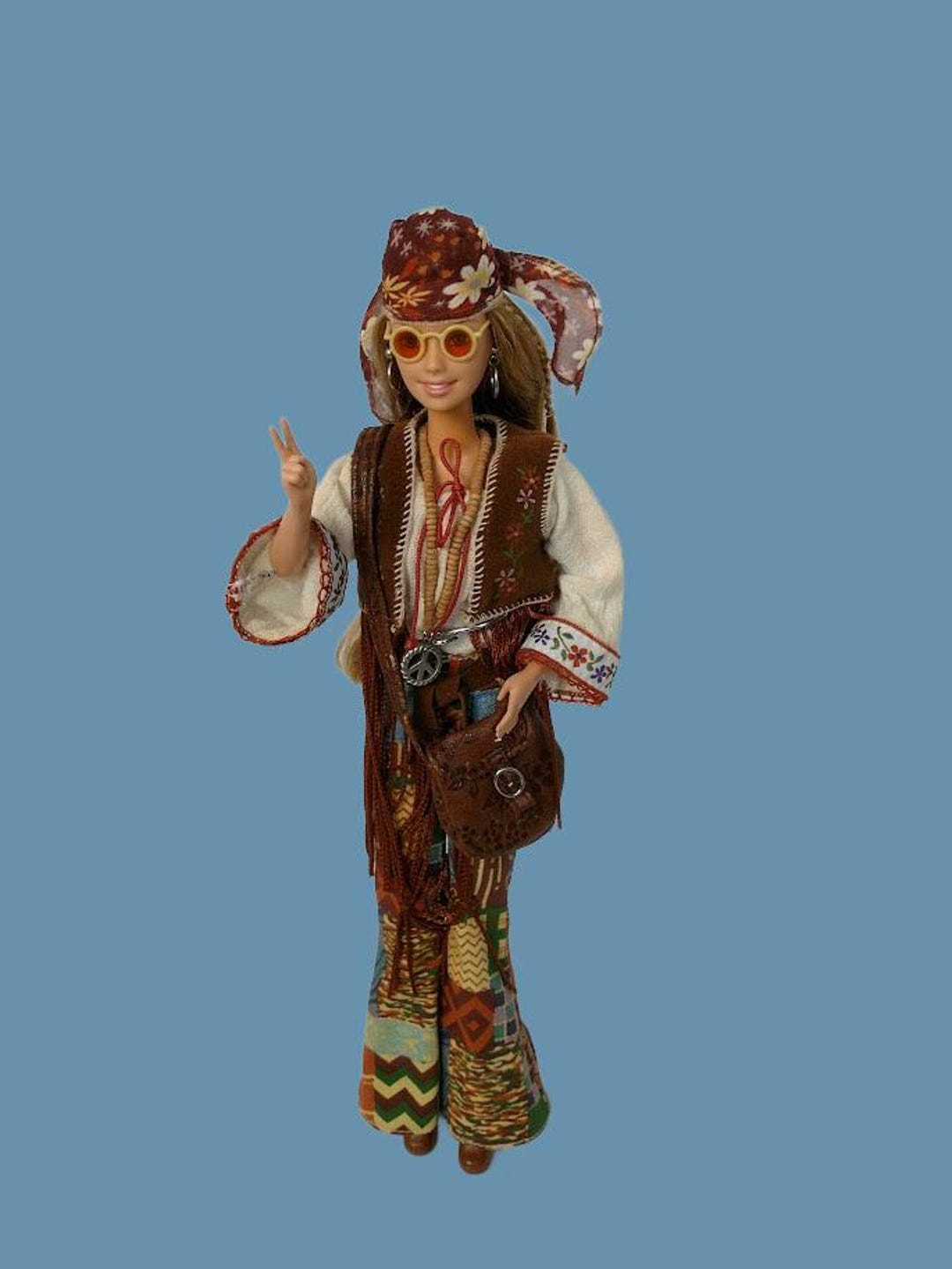 Barbie Peace and Love 70's Collector Edition Hippie Mattel 27677 - Etsy