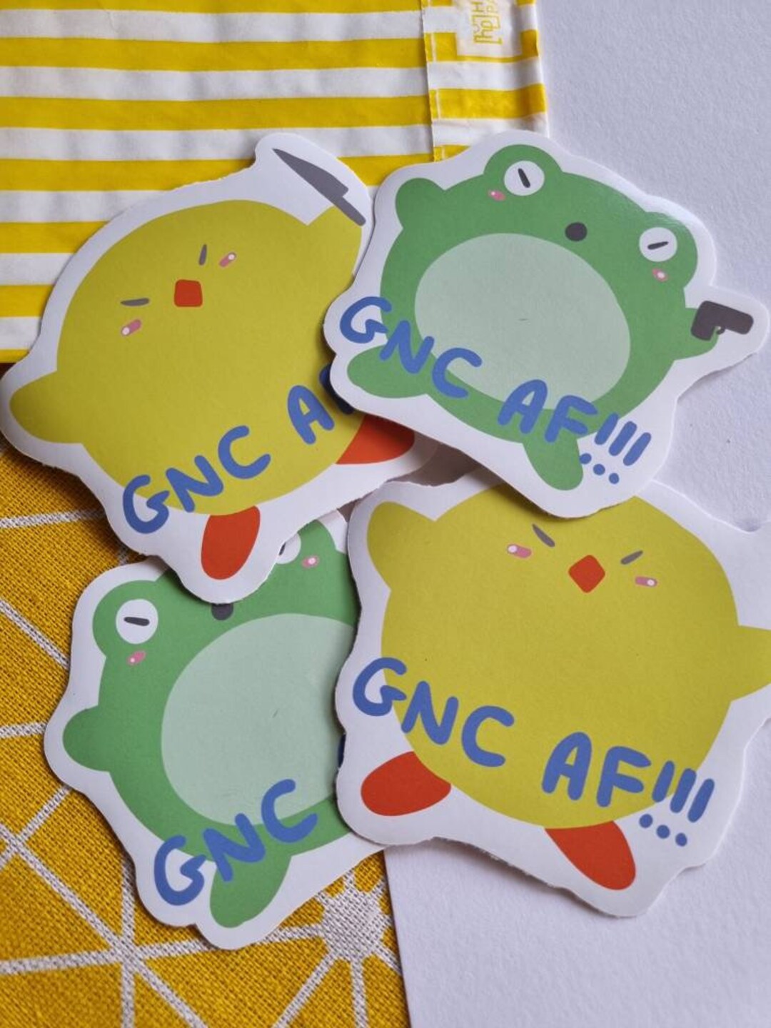 GNC AF Gender Non-conforming Non-binary Trans Stickers - Etsy