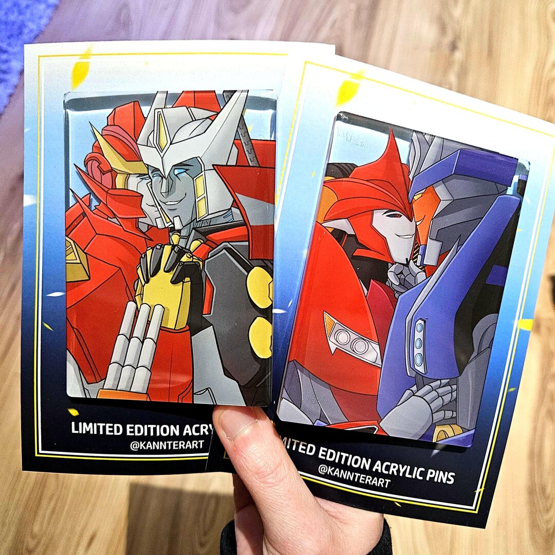 Large Acrylic Deco Pins - Transformers Knockout Breakdown / Rodimus ...