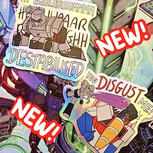 TRANSFORMERS MEME STICKERS - Various Sizes, Prime, Armada, G1 - Etsy