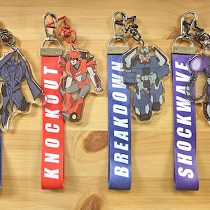 TRANSFORMERS 2.5 Inch Charms With Lanyards - Wristlet Lanyard - Etsy