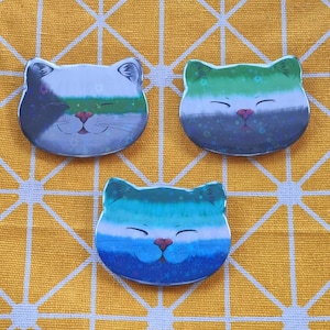Cat Badges - LGBTQ+ and Gender Identity Cats - Etsy