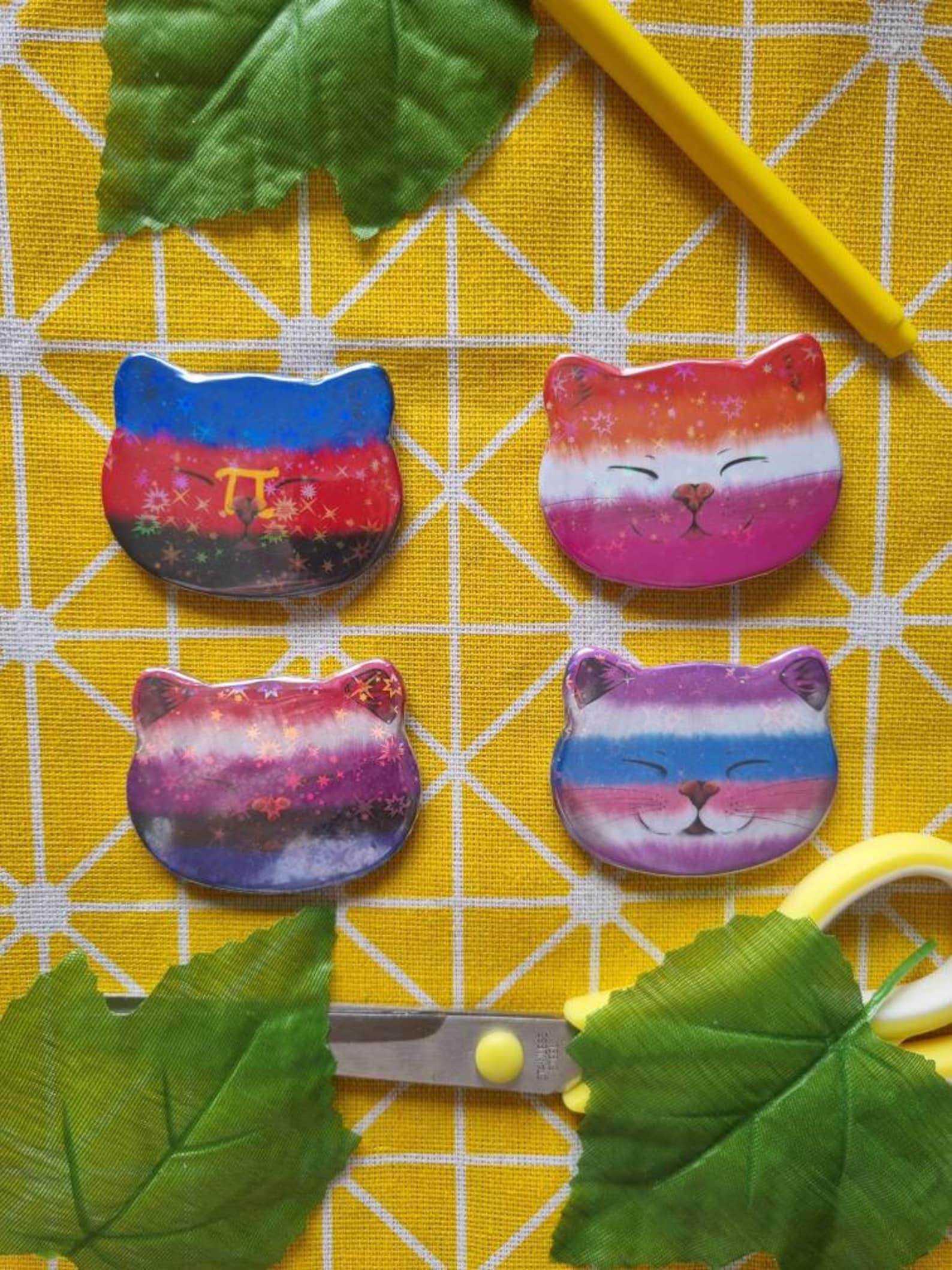 Cat Badges - LGBTQ+ and Gender Identity Cats - Etsy