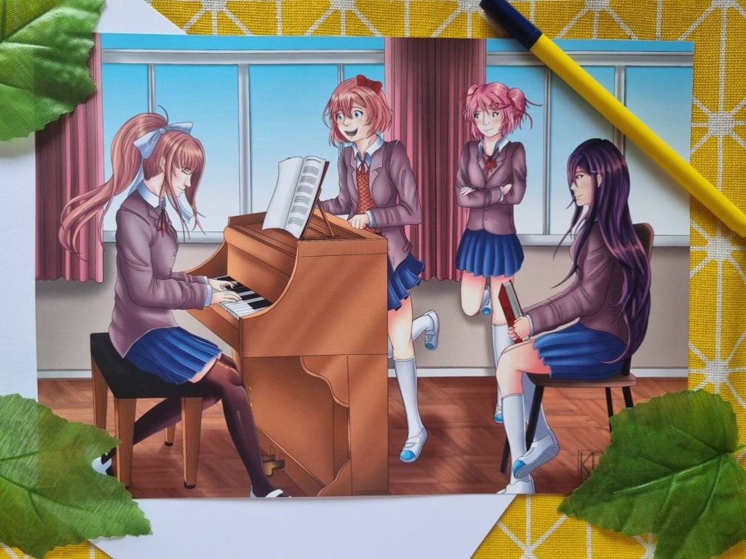 A3/A4 Print - Doki Doki Literature Club - Etsy