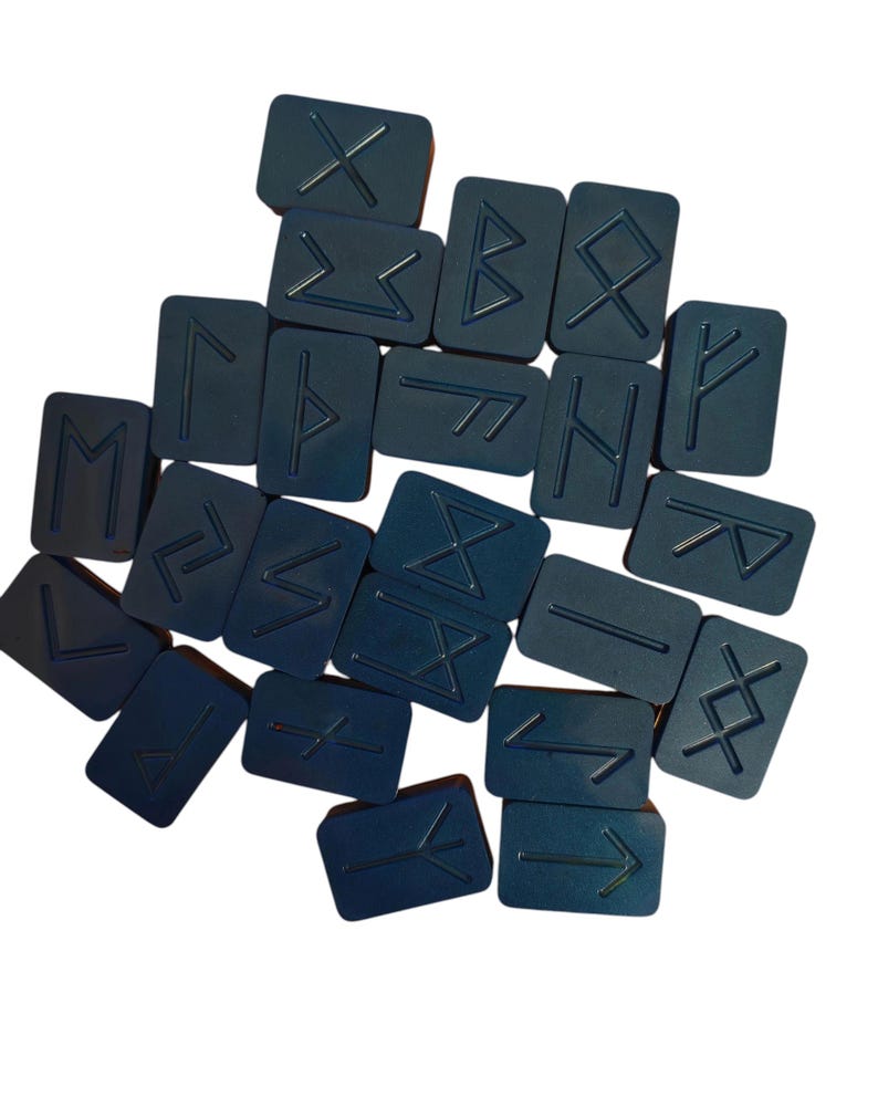 FULL SET of Elder Futhark Alphabet Rune's {any Colour} 50 OFF This ...