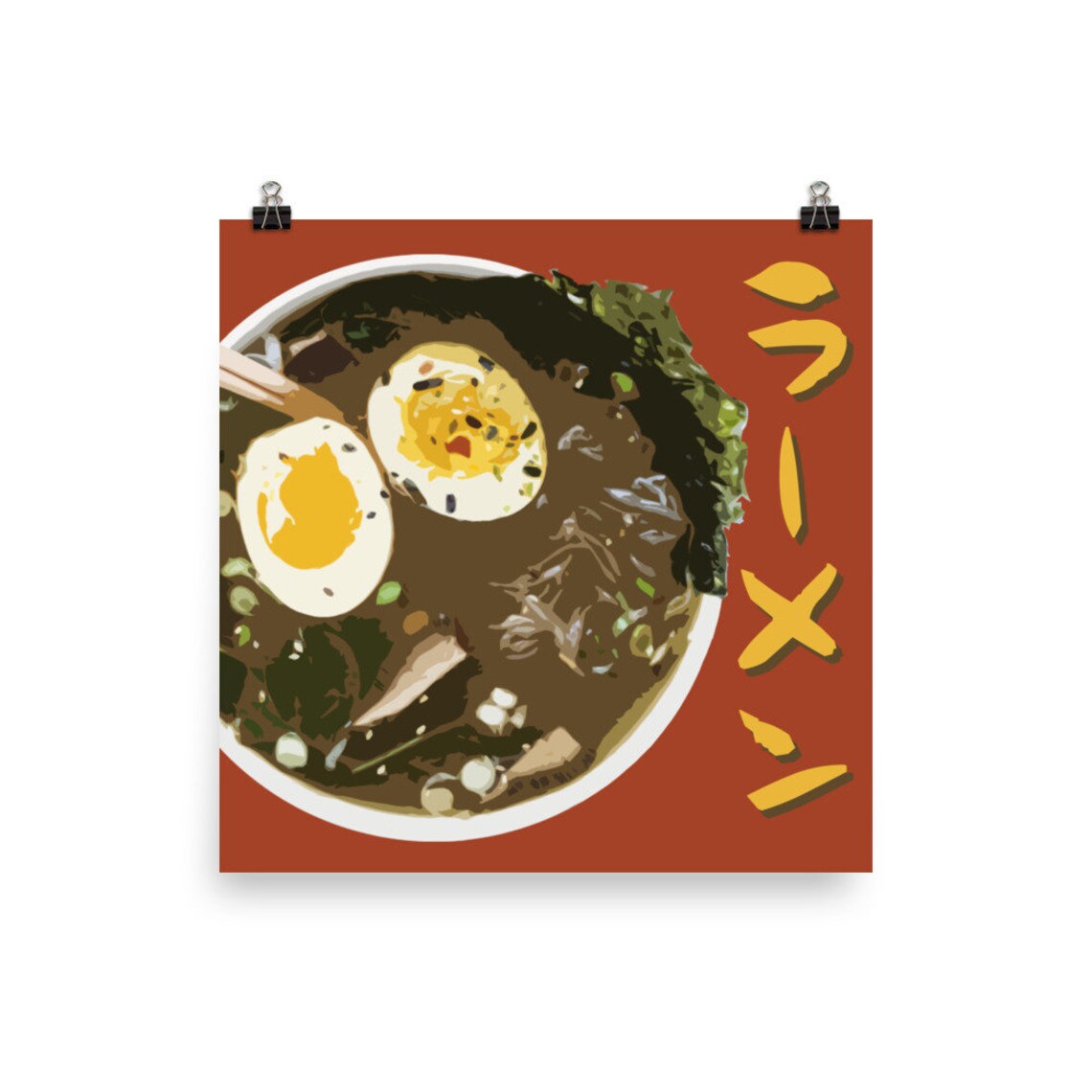 Ramen Poster Red, Japanese Food, Kitchen Poster, Anime Food, Anime ...