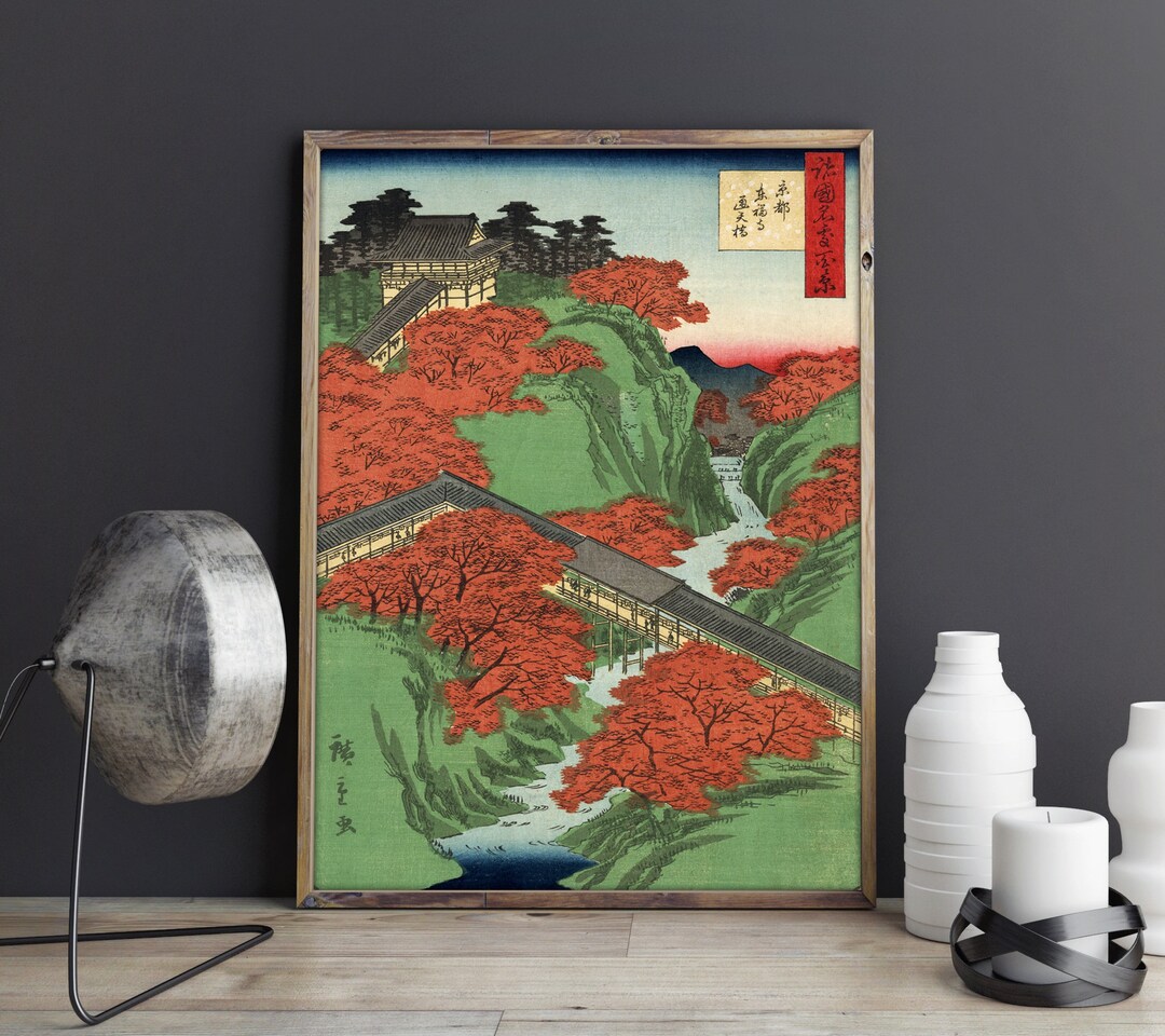 Hiroshige Tsuten Bridge Poster, Woodblock Print Poster, Ando, Tofukuji ...