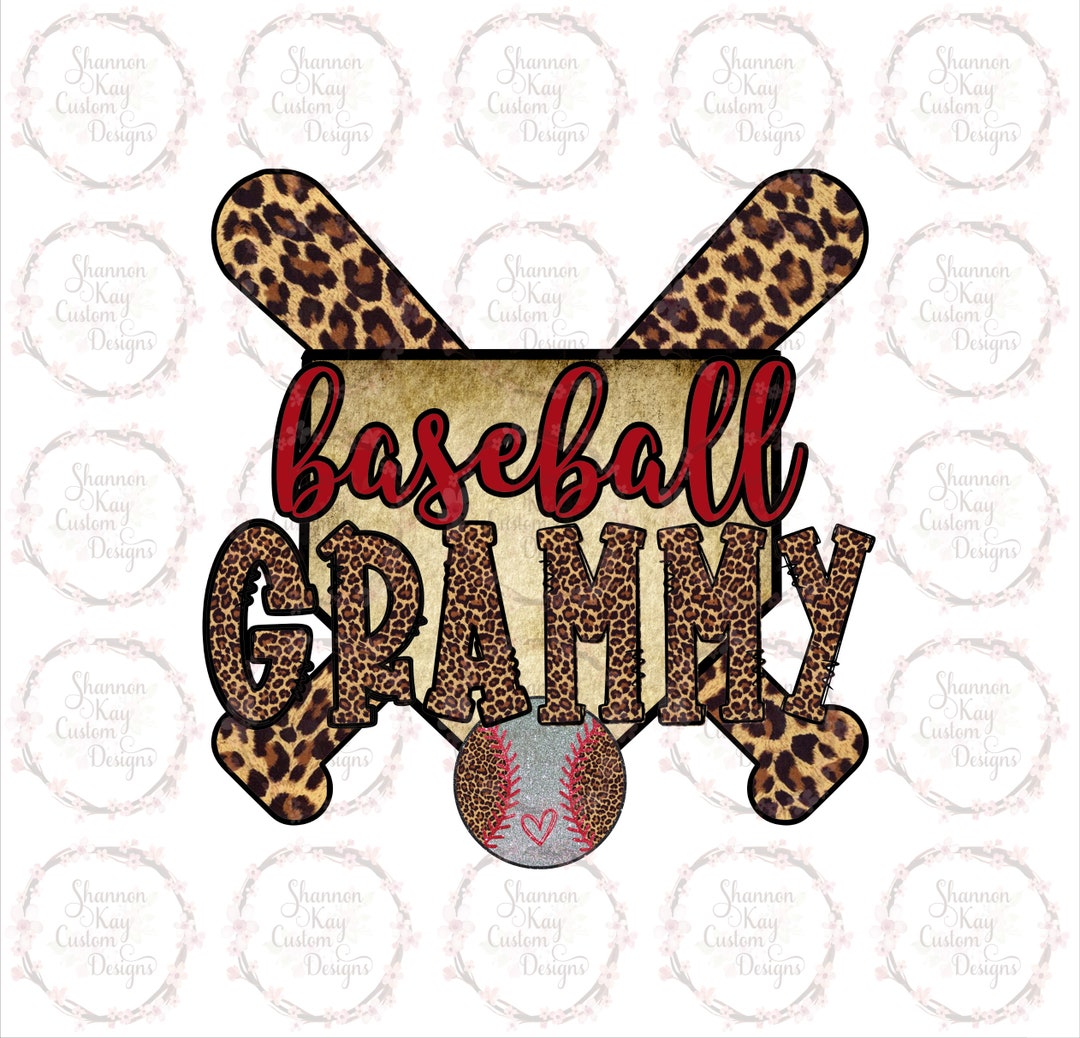 Baseball Grammy Leopard PNG Download Sublimation Design - Etsy