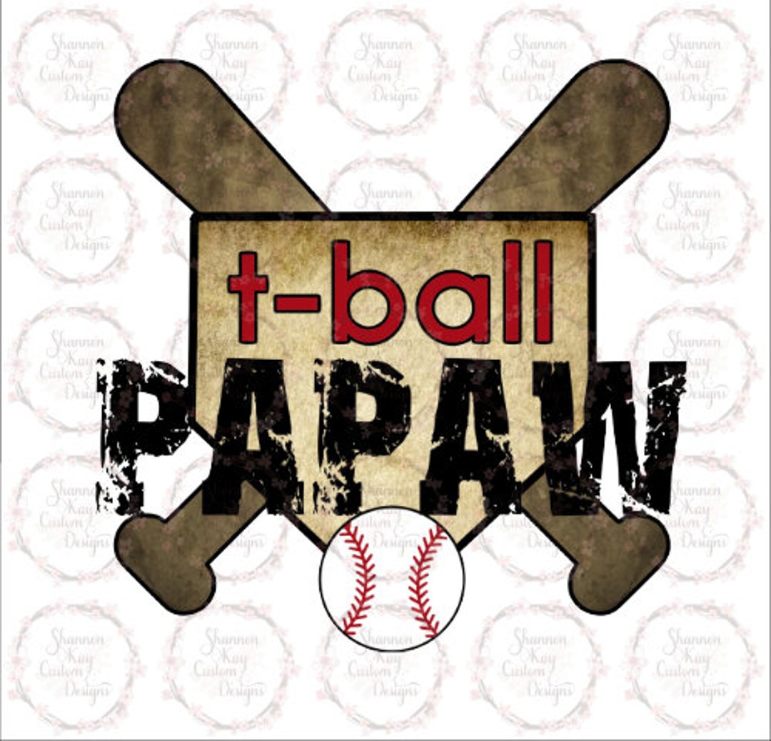 T-ball Papaw PNG Download Sublimation Design - Etsy