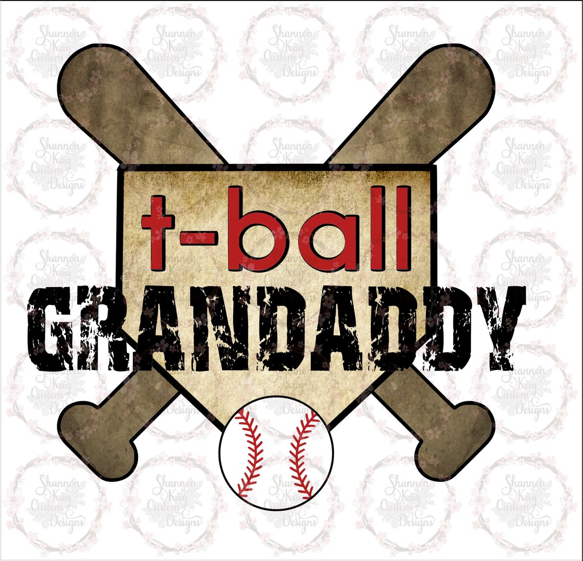 T-ball Grandaddy/ Granddaddy PNG Download Sublimation Design - Etsy