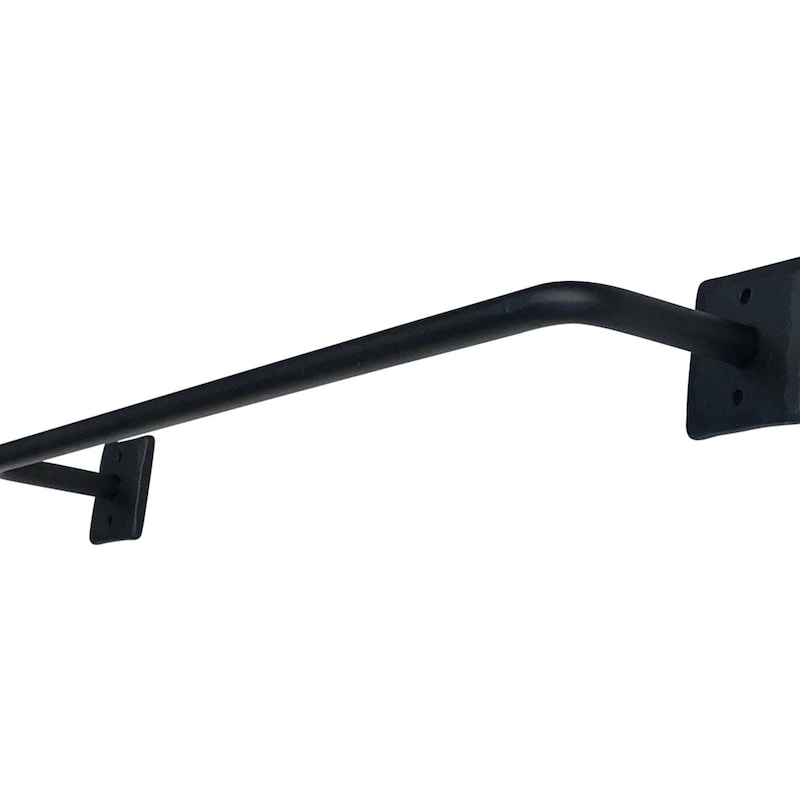 Blacksmith Iron Towel Bar - Etsy