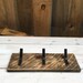 Reclaimed Barn Board Rack of Hooks, Towel or Coat Hook Rack, Barn Wood ...