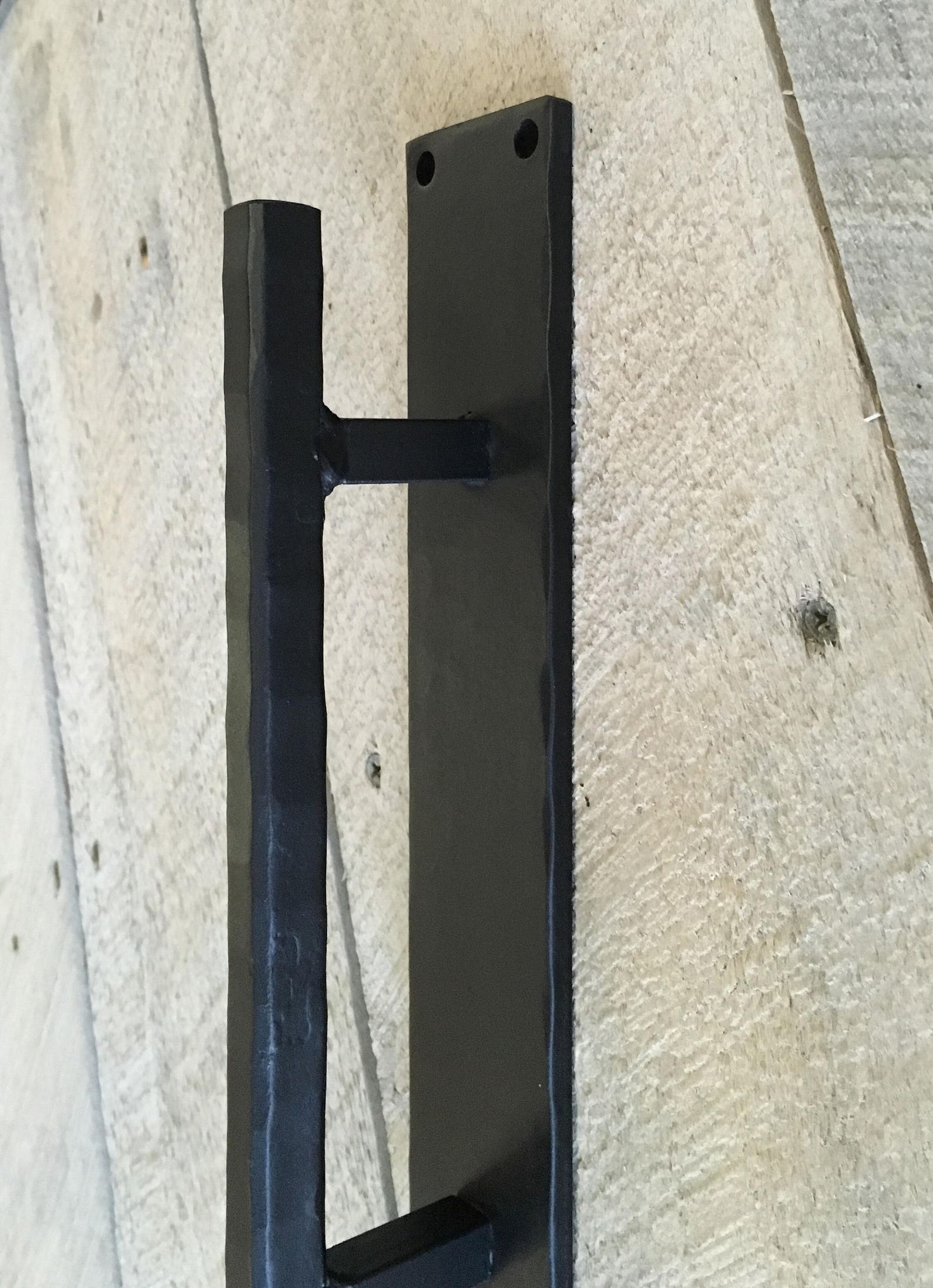 Rustic Wrought Iron Door Pull Handle for Sliding Barn Door - Etsy