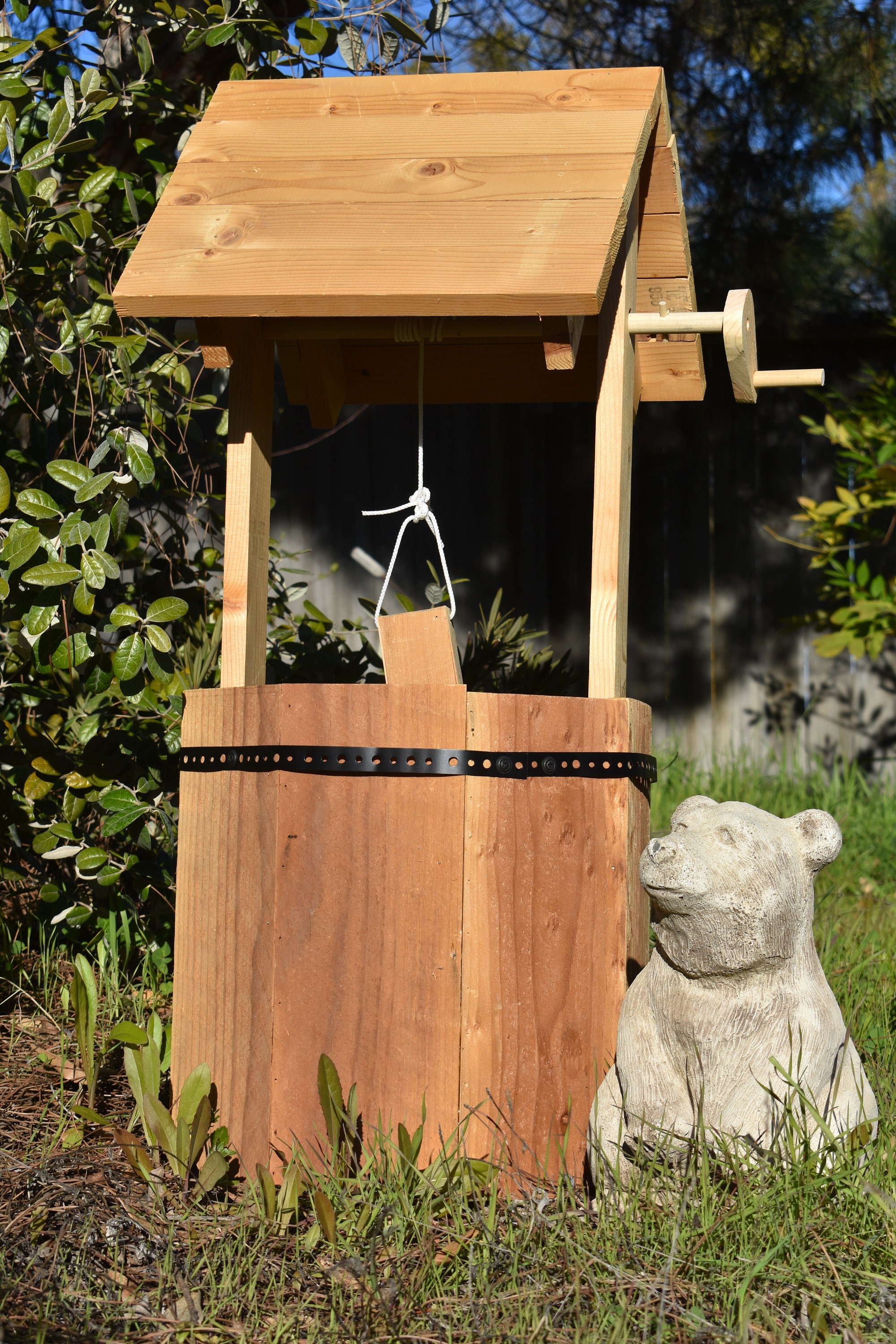 Small Wooden Garden Well Plans - Etsy