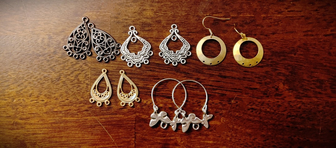 Drop Earring/pendant,hummingbird, Hammered Earring Connectors for ...