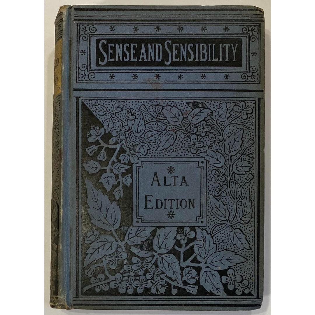 Antique Sense and Sensibility and Persuasion by Jane Austen Hardcover ...
