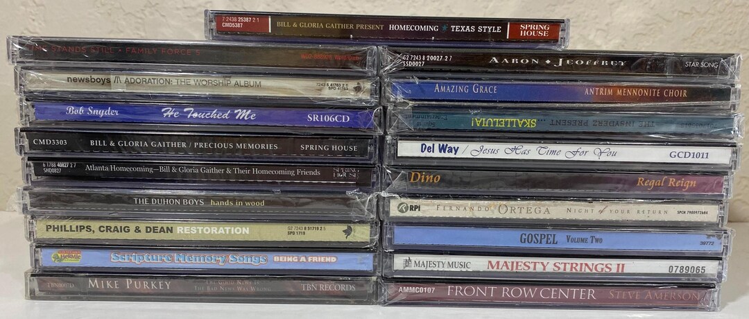 Religious Cds - 172 DOLLAR VALUE - Gaither, Newsboys, Duhon Boys ...