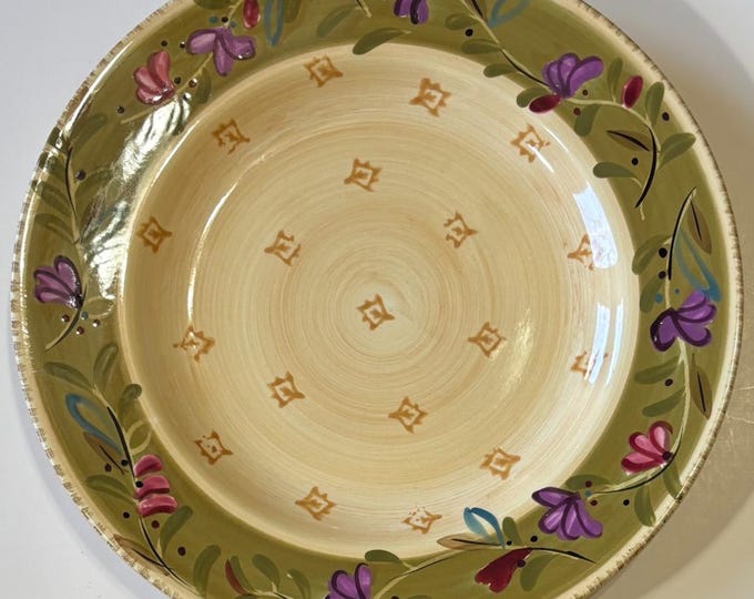 4 Bella Ceramica Pastis Dinner Plates Flowers Floral - Etsy
