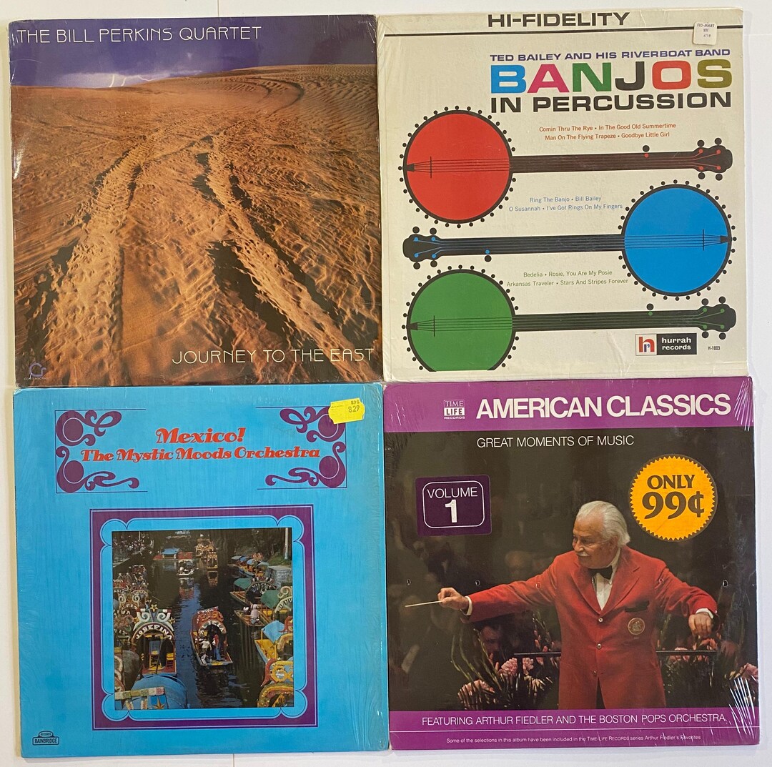 Jazz Vinyl LP Albums - Arthur Fiedler, Bill Perkins, Ted Bailey, Mystic ...