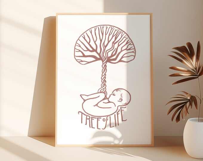 PLACENTA, TREE of LIFE Fine Art Print Ink on 300g Premium Paper From ...