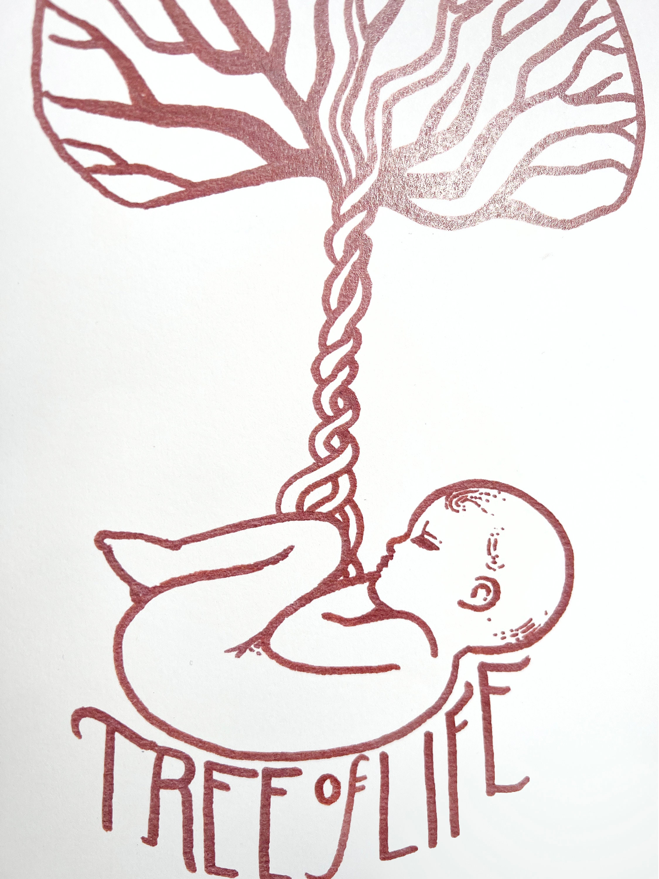 PLACENTA, TREE of LIFE Fine Art Print Ink on 300g Premium Paper From ...